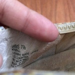 Report | Shoes | Report Peep Toe Striped Gold Flower Flats | Poshmark